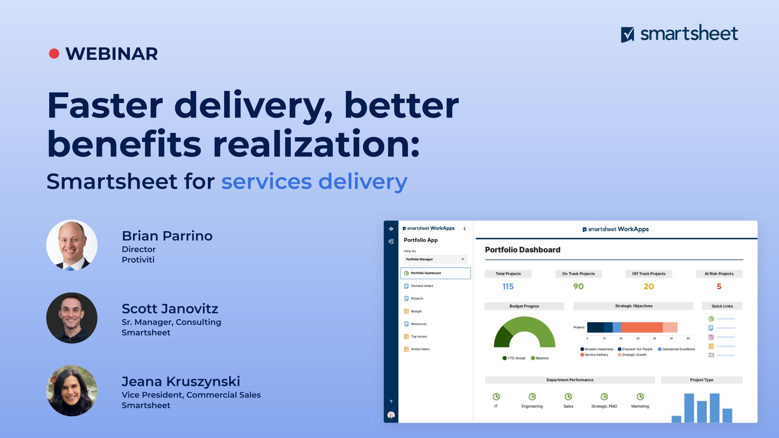 Webinar: Smartsheet for Services Delivery